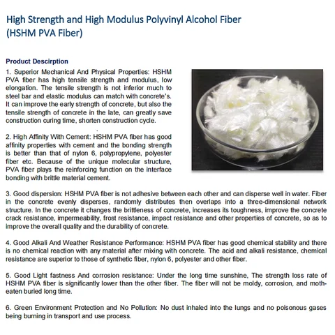 Buy High Strength High Modulus Polyvinyl Alcohol Fiber Pva Fiber Green ...