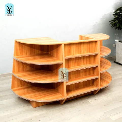 Buy Innovative Mdf Wooden Color Multi Layers Cashier Counter Wood Color ...