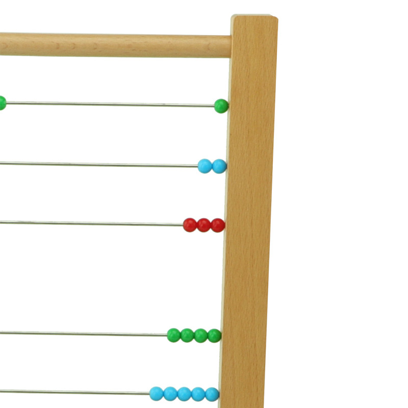 Buy Large Bead Frame Math Wooden Montessori Teaching Aids Learning ...