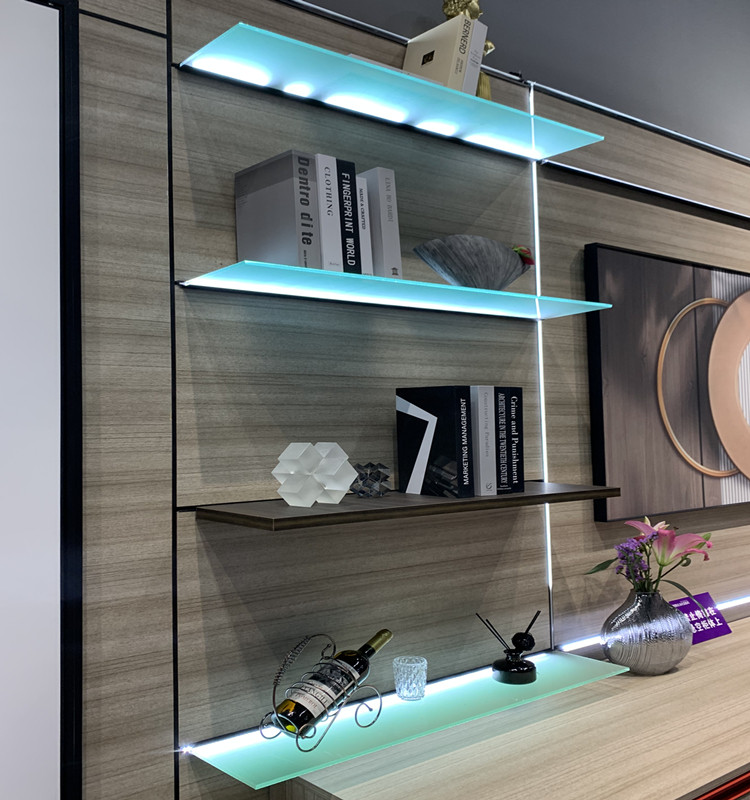 Buy Led 6-8mm Glass Shelf Bar Br Glass Shelf Brackets Light Led Glass ...