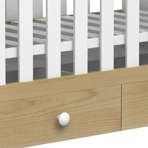 Buy Mdf-uv Painted Wooden Adjustable Baby Bed Crib/cot With Storage 2 ...
