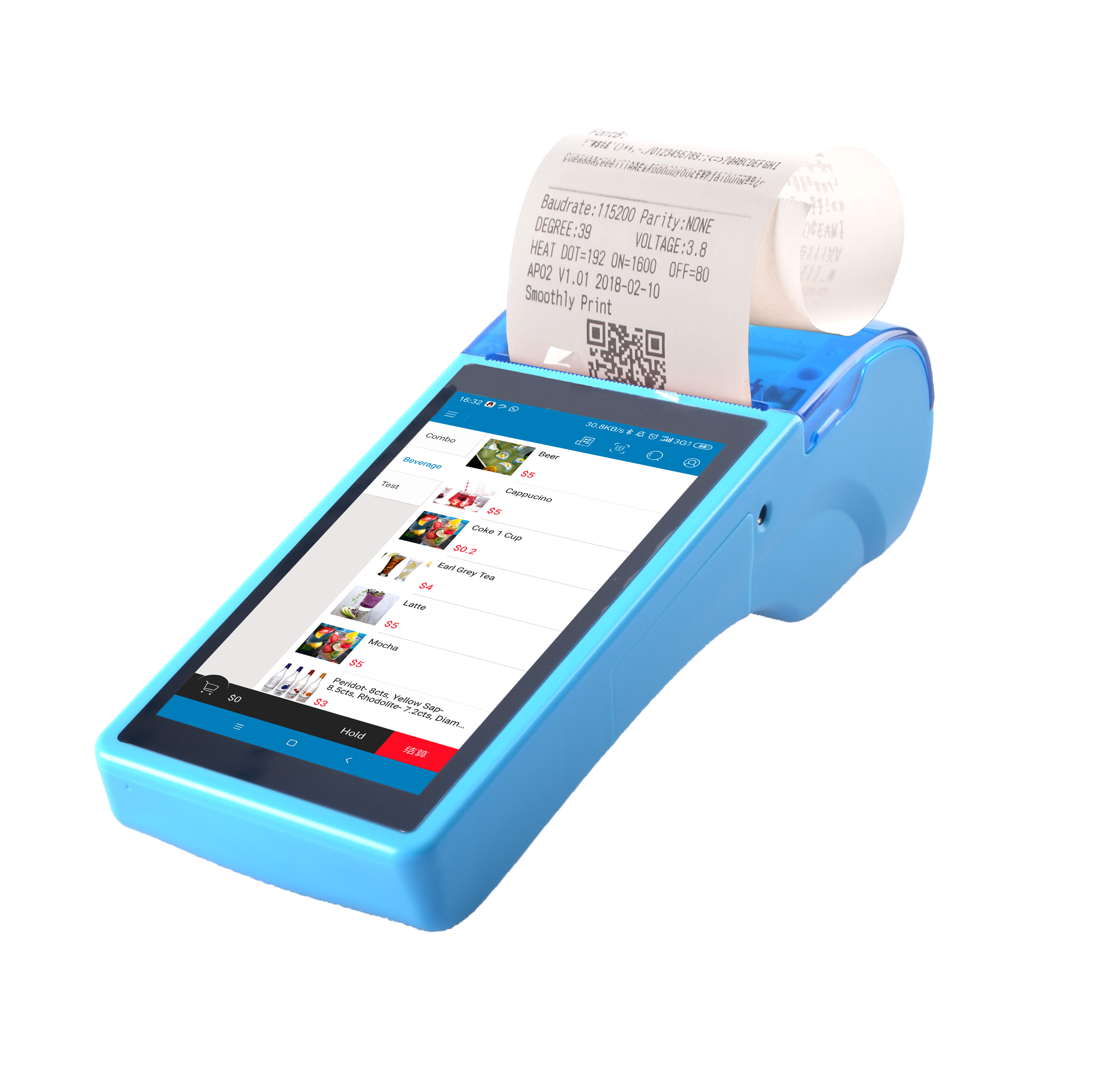 Buy Mobile Android Pos Printer Touch Screen Pos Systems Billing Cash ...