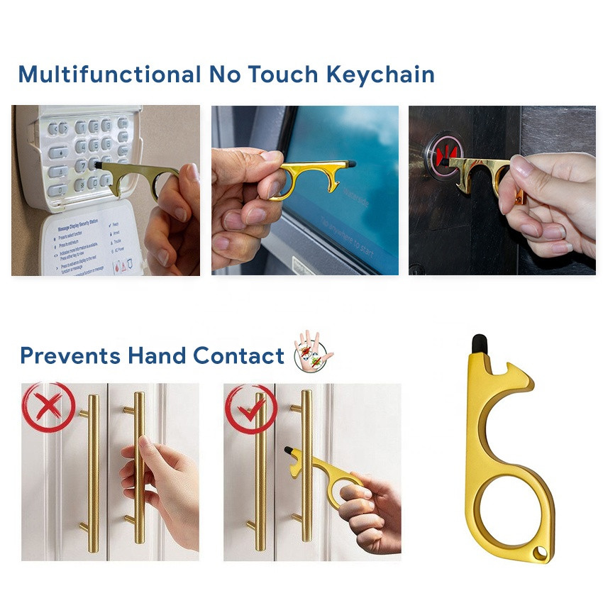 Buy Multi Function Contactless Safety Tool Hand Free Stylus Key Tool No ...