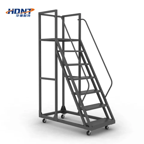 Buy Multi-functional Heavy Duty Safety Platform Ladder Wheels Metal ...