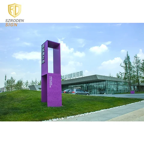 Buy Outdoor Aluminium Illuminated Led Pylon Signboard Advertising ...