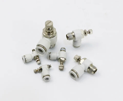 Buy Pneumatic Throttle Valve Cylinder Trachea Sl Fast Regulating Pressure And Speed Adjustable ...