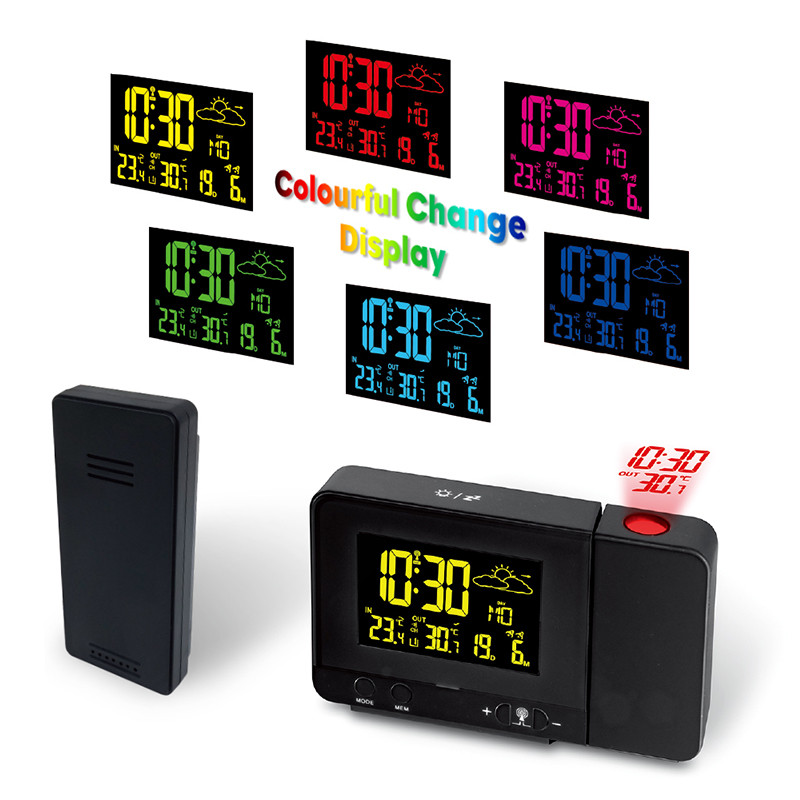 Buy Projection Alarm Rcc Clock Super Ce Weather Station Pt3531b With ...