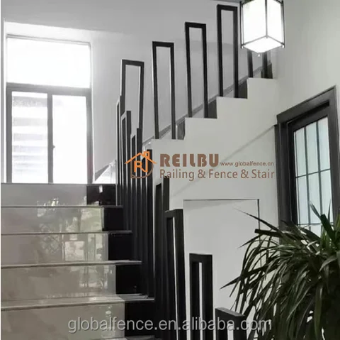 Buy Reilbu Industrial U-shaped Stair Handrail Stairs Railing Metal ...