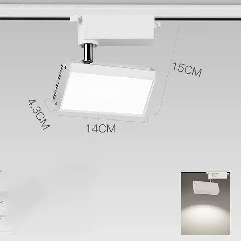 Buy Shop Decor Track Light Fixture Flood Light 20w Led Track 220v Light ...