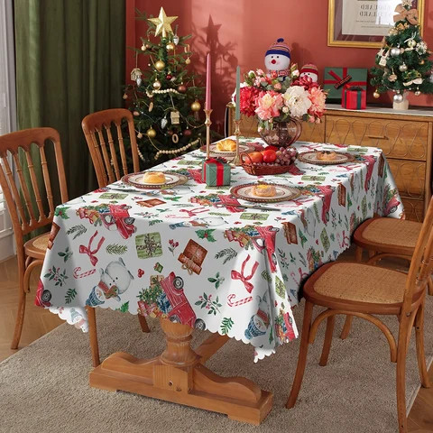 Buy Simple European Style Waterproof Customizable Holiday Tablecloths ...