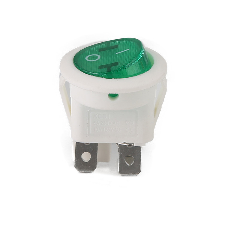 Buy Single Pole Round Oven Rocker Switch 4-pin-rocker-switch-wiring ...