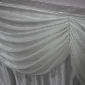 Buy Swag Table Skirt/ruffled Table Skirts Wedding Table Skirting With ...