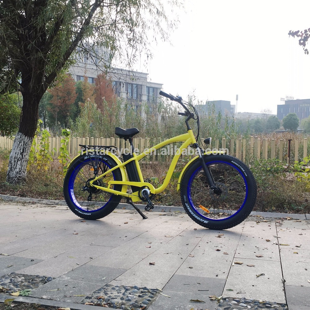 Buy Tandem Beach Cruiser Bike 350 Watt Electric 26 Inch 4.0 Fat Tire ...