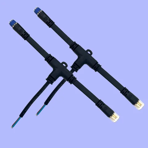 Buy Tee 5-pin Waterproof Connector Male And Female Wired Led Power ...