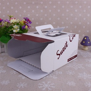 Buy Wholesale Corrugated Carton Cake Box , Printed Hard Paper Cardboard ...
