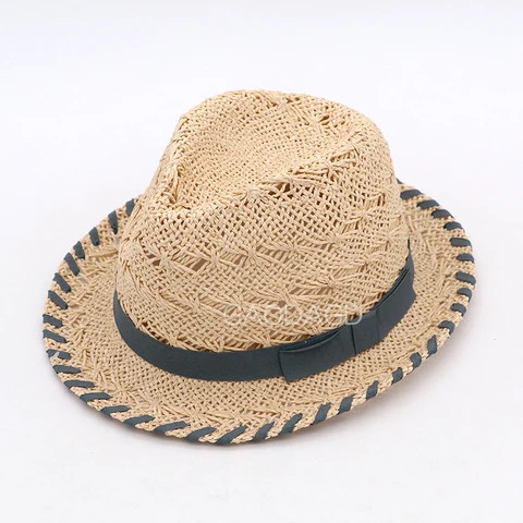 Buy Wholesale Hand-knitted Straw Hat Paper Straw Crochet Raffia Straw ...