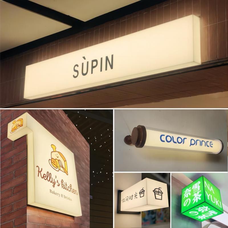 Buy Acrylic Light Box Billboard Luminous Sign Double-sided Hanging ...