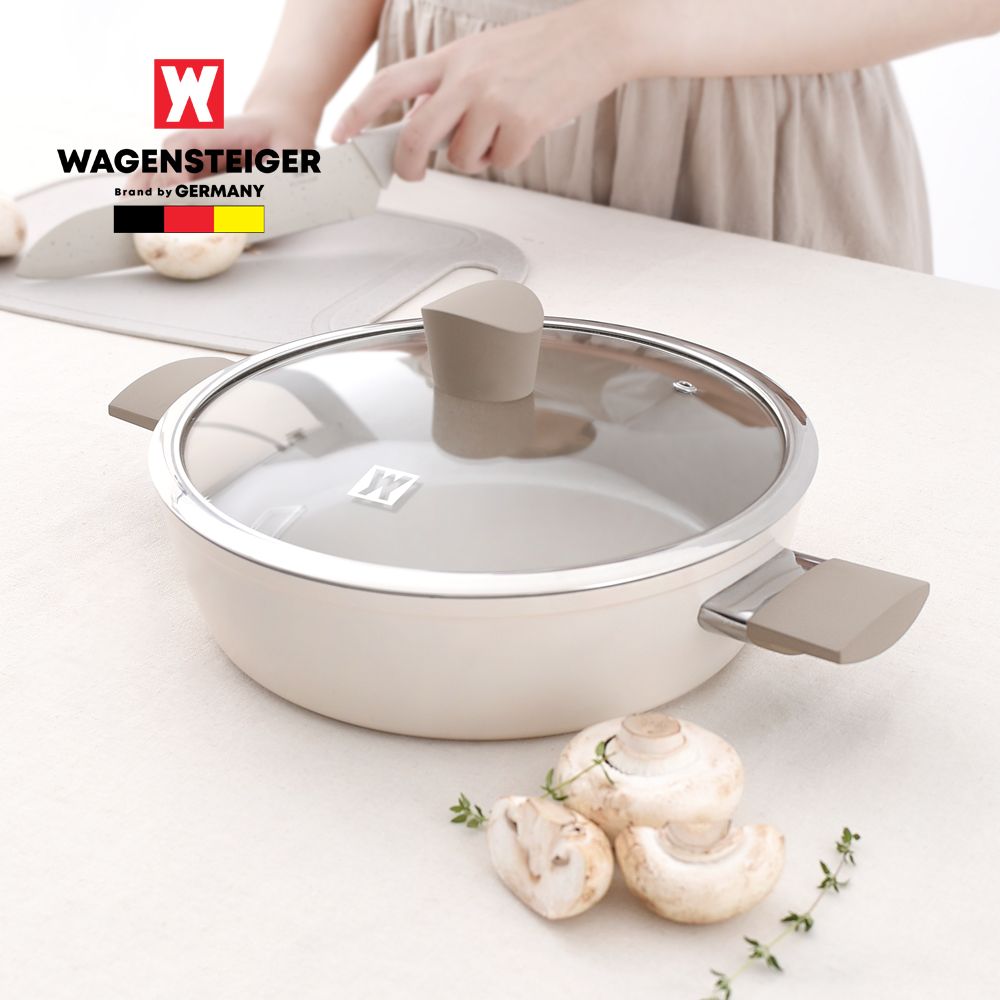 Buy 4.44liter / 4.69quarts Aluminum Saute Pot With Ceramic Coated Non ...