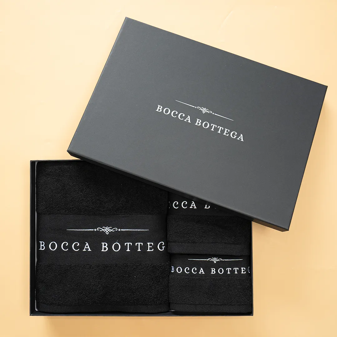 Buy High Quality 100% Cotton Terry Embroidered Bath Towel Set Custom ...