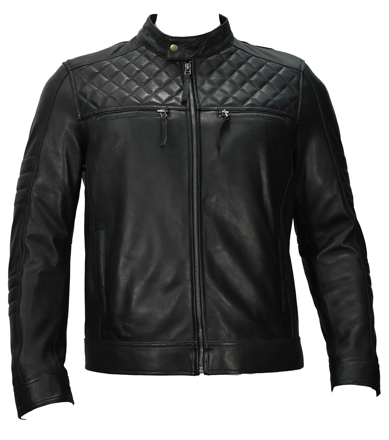 Buy Neck Designing Leather Jackets from Texcher International, Pakistan ...
