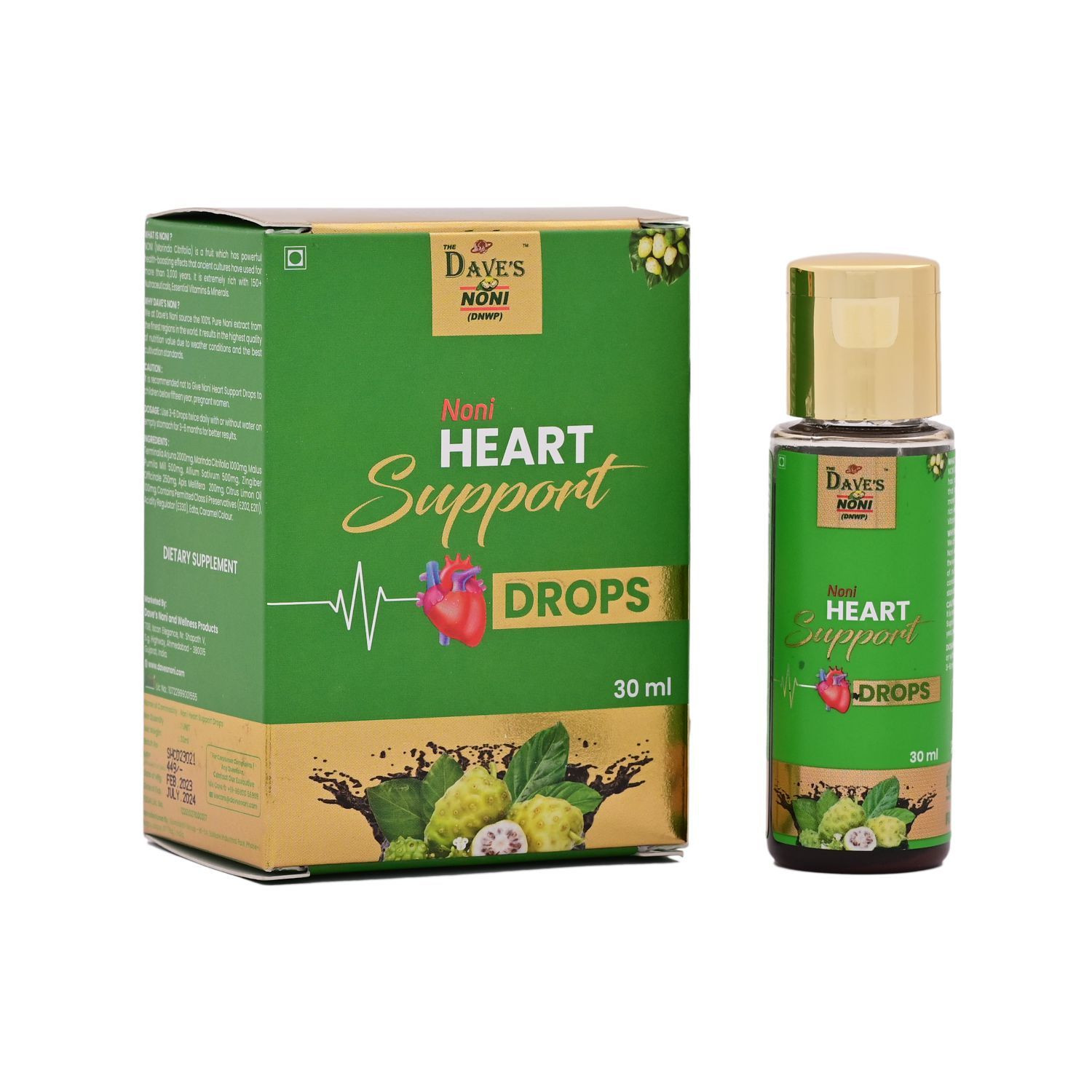 Buy The Dave's Noni Heart Support Drops For Cardiac Wellness ...