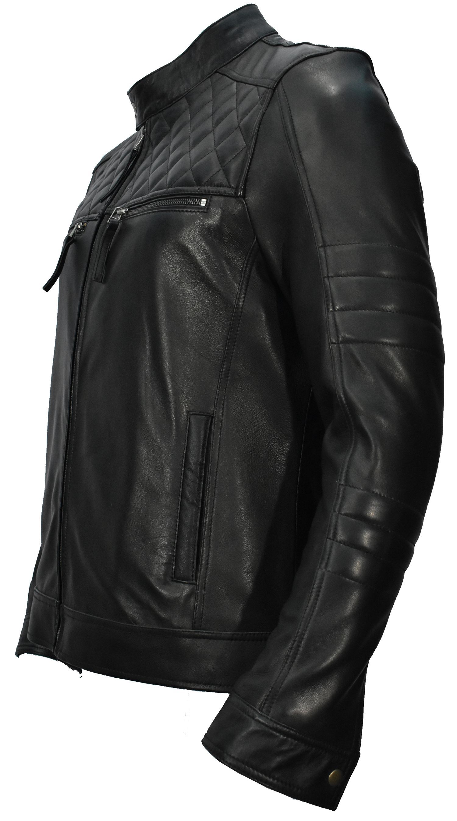 Buy Neck Designing Leather Jackets from Texcher International, Pakistan ...