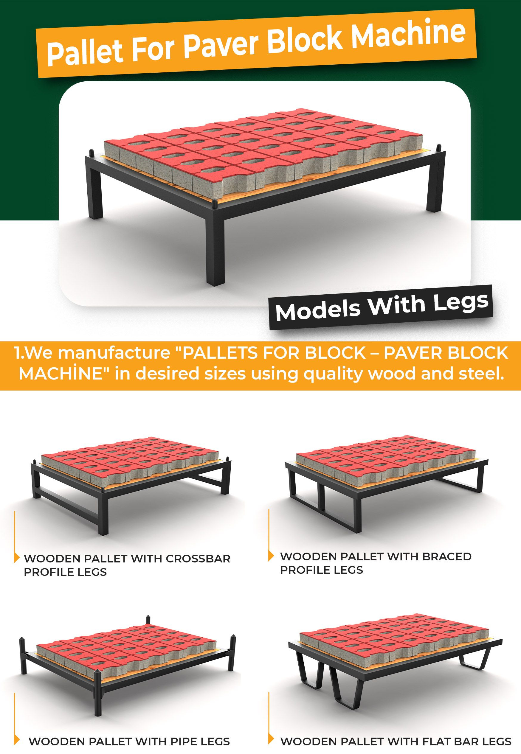 Buy Wooden Pallet For Paver Block Machine from Mega Wooden Pallets, Republic of Türkiye ...