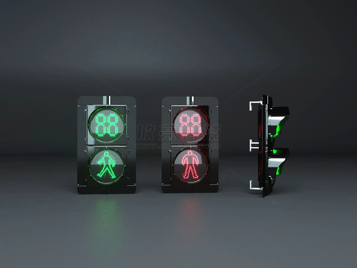 Buy 200mm Static Pedestrian Traffic Light With Countdown Timer from ...