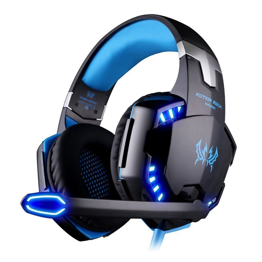 Buy G2000 Gaming Headset With Mic Led Light Over Ear Wired Headphones ...