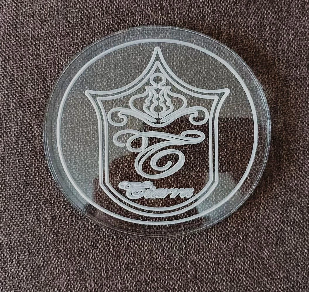 Buy Clear Acrylic Badge With Beautiful Design Pattenr from DongGuan ...