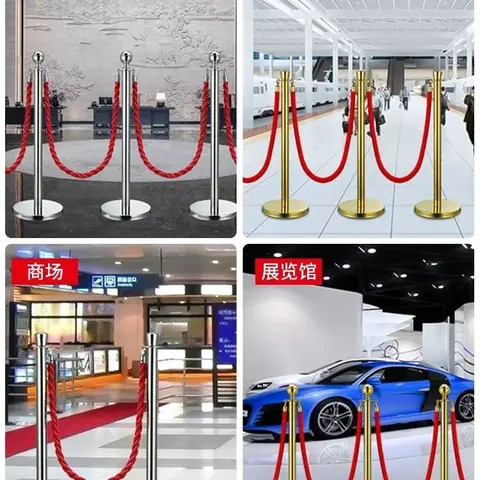 Buy 1pcs Stainless Stanchion Queue Retractable Tape Barrier Wall Mount ...