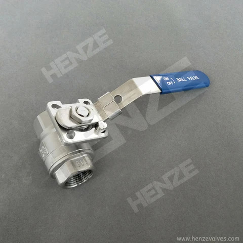 Buy 2 Pieces Ball Valves Thread Ends With Top Mounting Pad from Henze ...