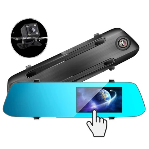 Buy 4.5" Vehicle Dash Cam Hd 1080p Ips Touch Screen Car Dashboard Dvr ...