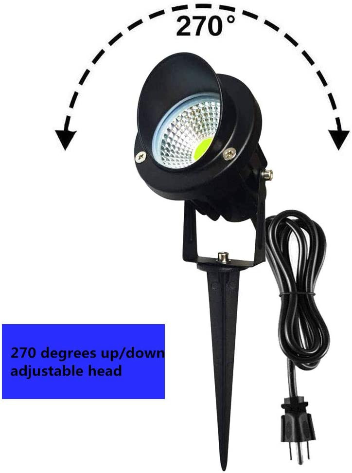 Buy 7w Led Cob Garden Lawn Lamp Outdoor Led Spike Light Waterproof ...