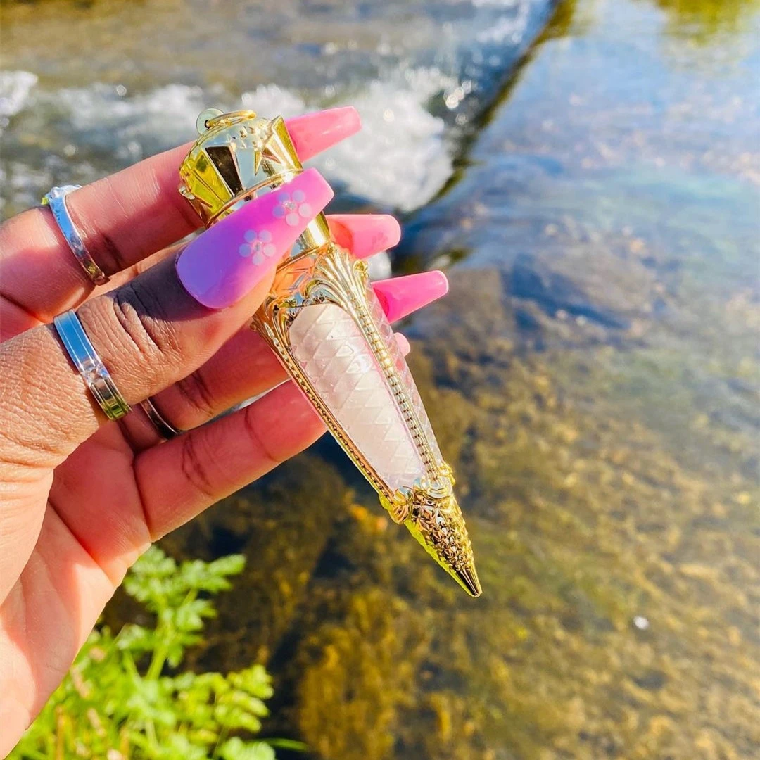 Buy Base Keychain Pretty Luxury Purple Customised Oil Popsicle Chain ...