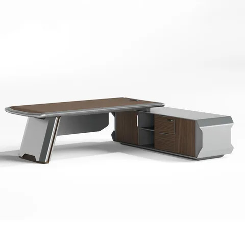 Buy Ceo Manager Desk Executive Wooden Ceo Desk With Fixed Side Table ...