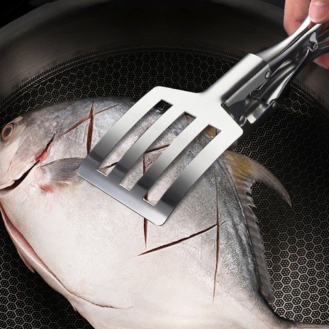 Buy Cl393 Stainless Steel Barbecue Clamp Frying Steak Fried Fish Clip ...