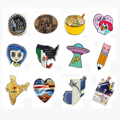Buy Custom Metal Crafts Tourist Gift 3d Metal Fridge Magnet World ...