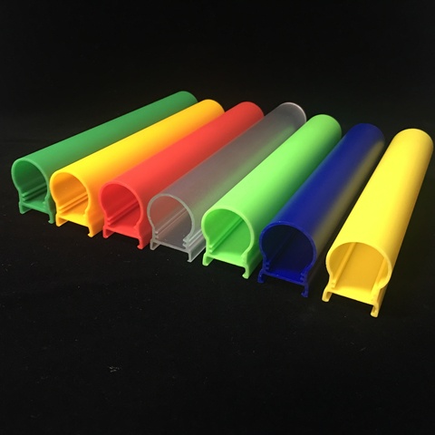 Buy Custom Plastic Extrusion Led Light Diffuser For Tube Lamp Linear ...