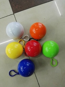 Buy Custom Print Logo Ball Shape Folding Advertising Raincoat Outdoor ...