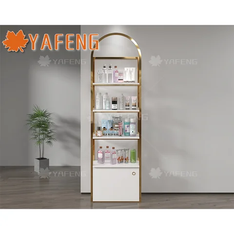 Buy Customised Luxury Skincare Display Cabinet Salon Nail Shop Shelf ...