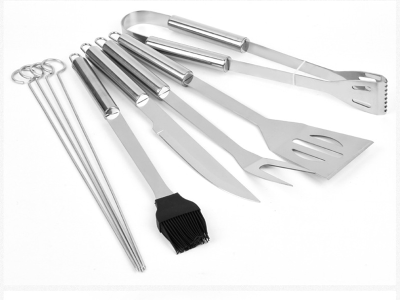 Buy Drop Shipping 9pcs Stainless Steel Bbq Tools Set Barbecue Grilling ...
