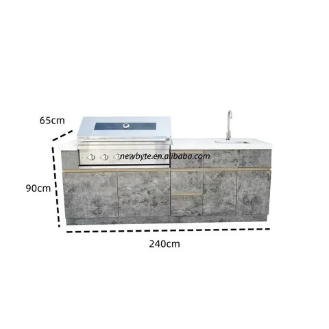 Buy Europe Garden Bbq Grill Stainless Steel Backyard Outdoor Modular ...