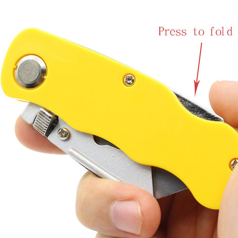 Buy Foldable Utility Knife With Extra 5pcs Blades Paper Box Cutter ...