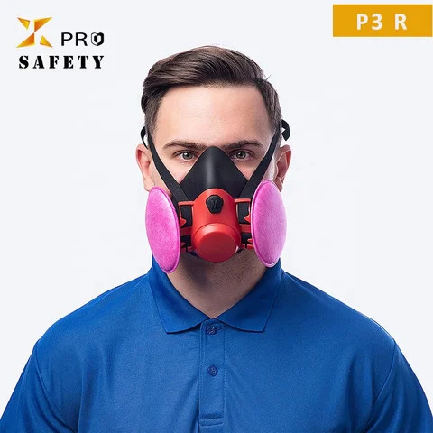 Buy Half Gas Mask Ppe A1e1 Respirator Facepiece P3 R Particulate ...