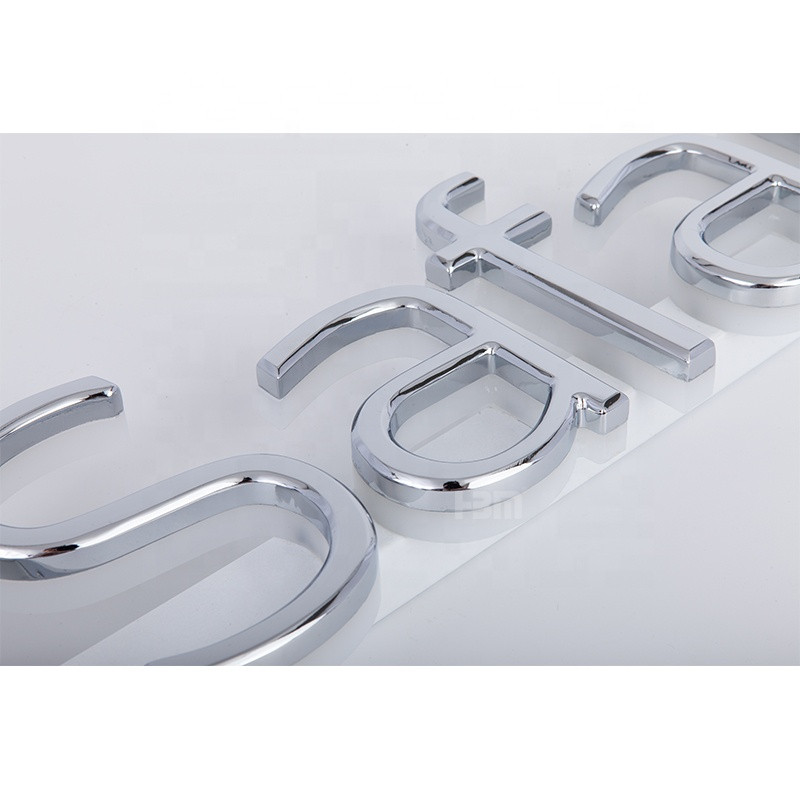 Buy High Quality Shop Logo Signage Custom Plating Stainless Steel Led ...