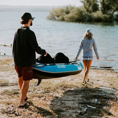 Buy Hitu Ka3201 2 Person Tandem Kayak Includes Aluminum Paddles Padded ...