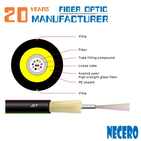 Buy Indoor/outdoor Micro Fiber Optic Cable,4 Core Fiber Optic Cable ...