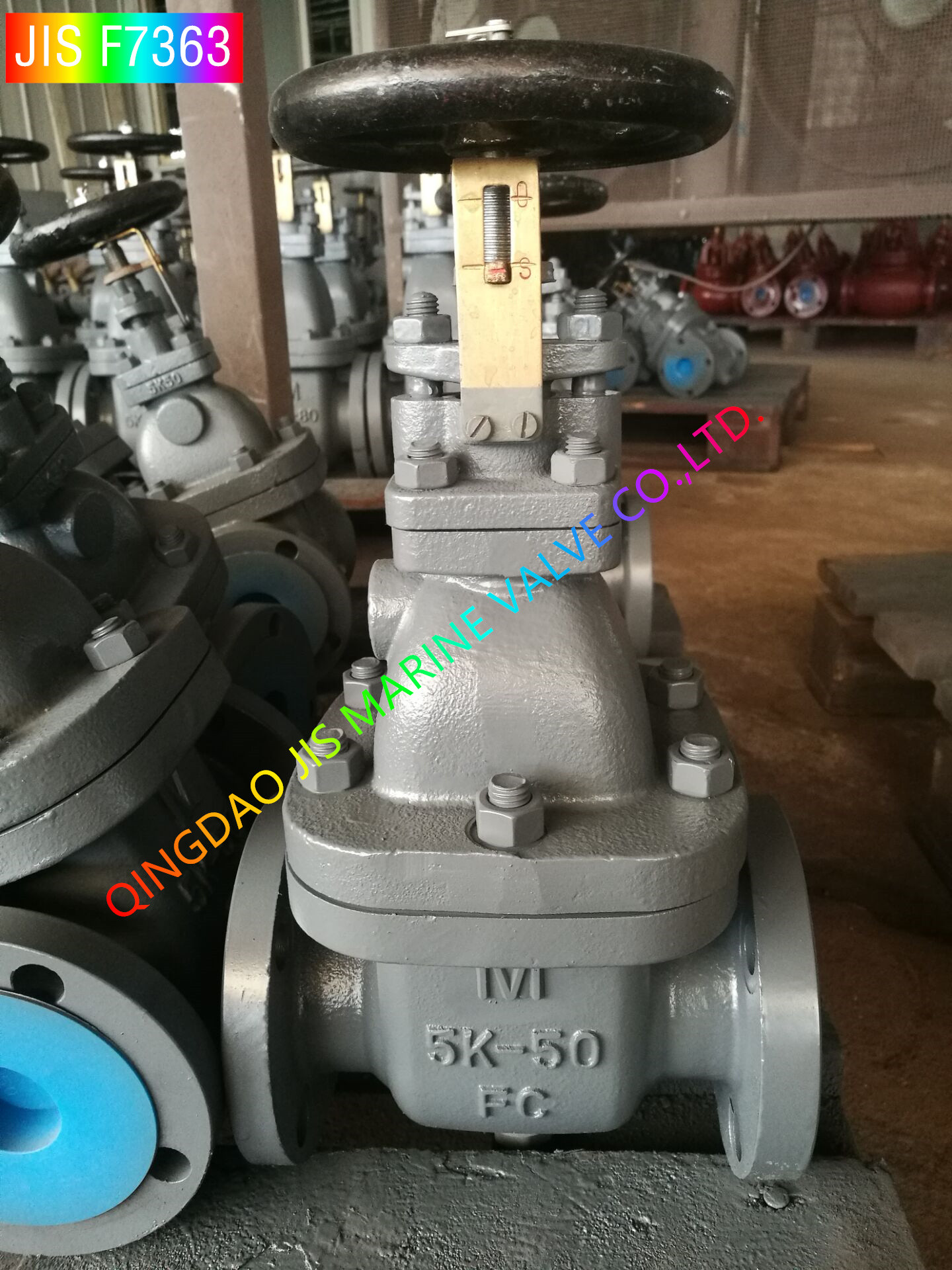 Buy Jis F7363 5k Flange End Jis Marine Cast Iron Gate Valves from ...