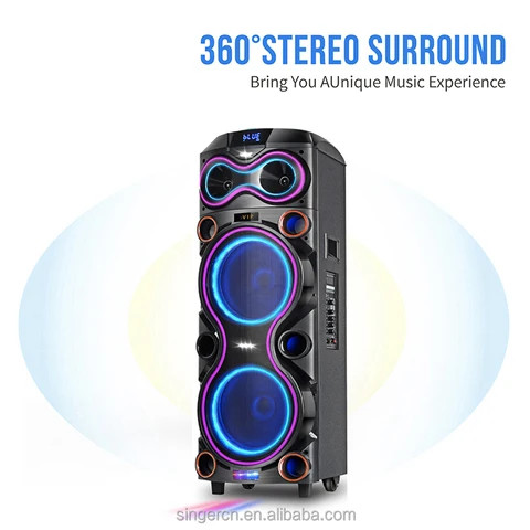 Buy Jt-1230 2x12 Inch Portable Led Parlantes Bt Speaker Big Size 100w ...